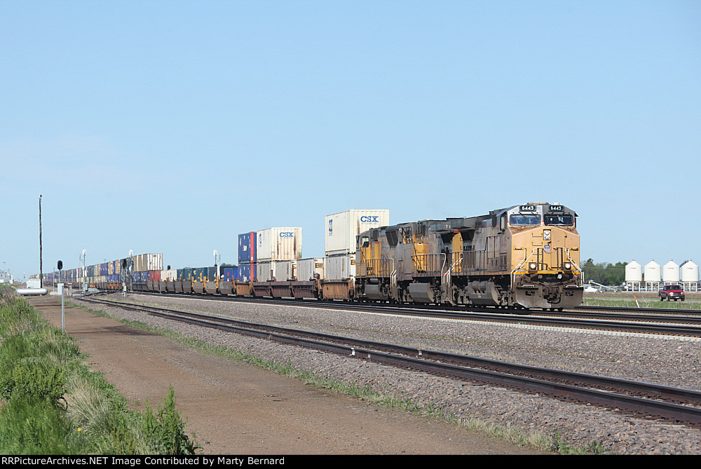 UP 6445 and 7115 Eastbound